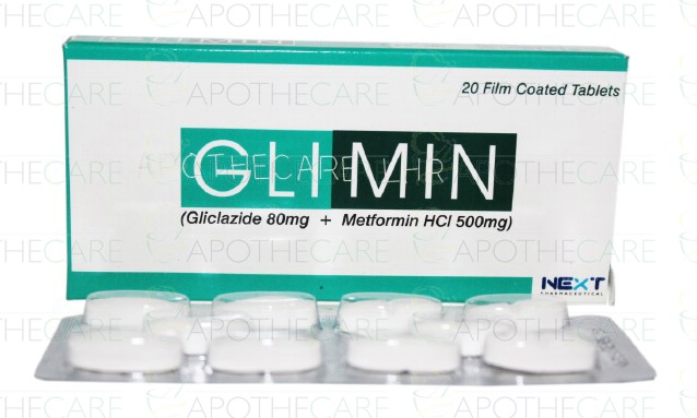 Glimin Tab 80mg/500mg 20's