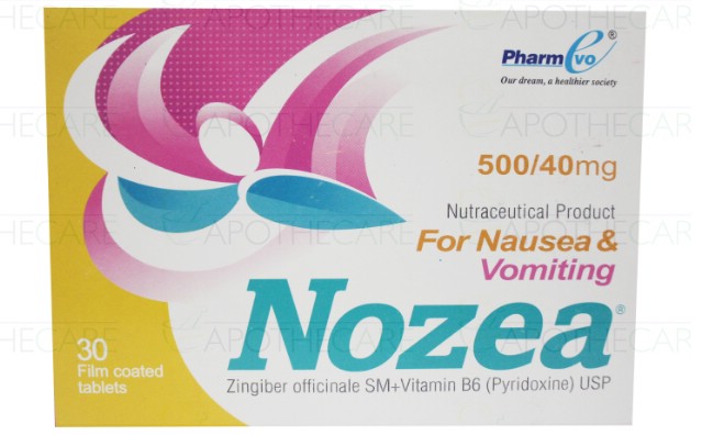 Nozea Cap 500mg/40mg 30's