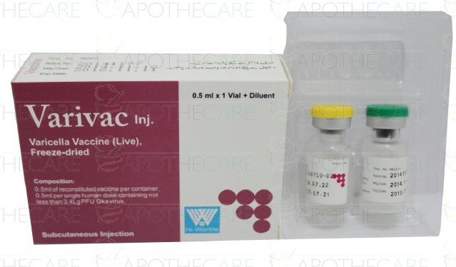 Varivac Inj 1Vialx0.5ml